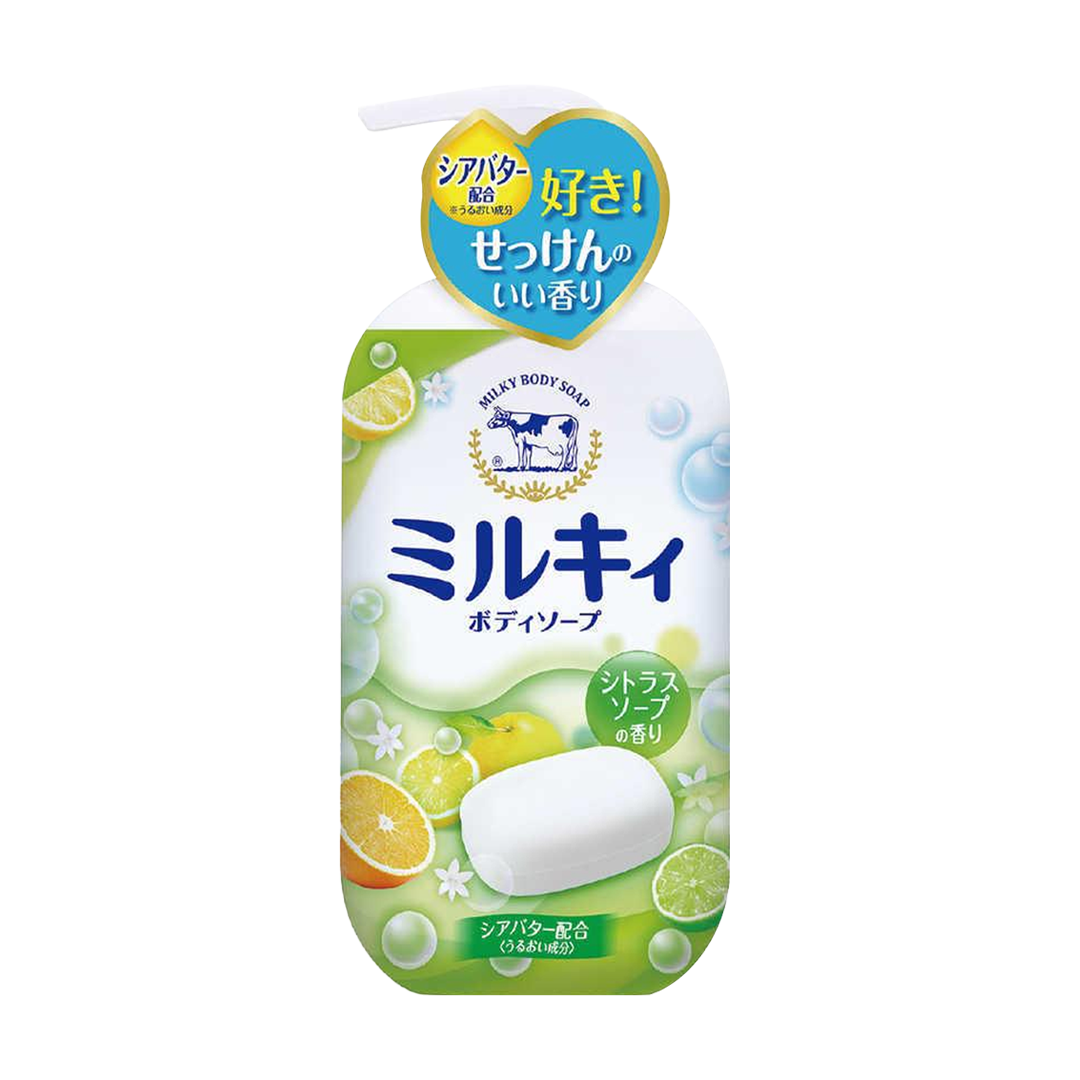 Cow Brand MILKY BODY SOAP Yuzu Scented | 550ml | Everyday eMall