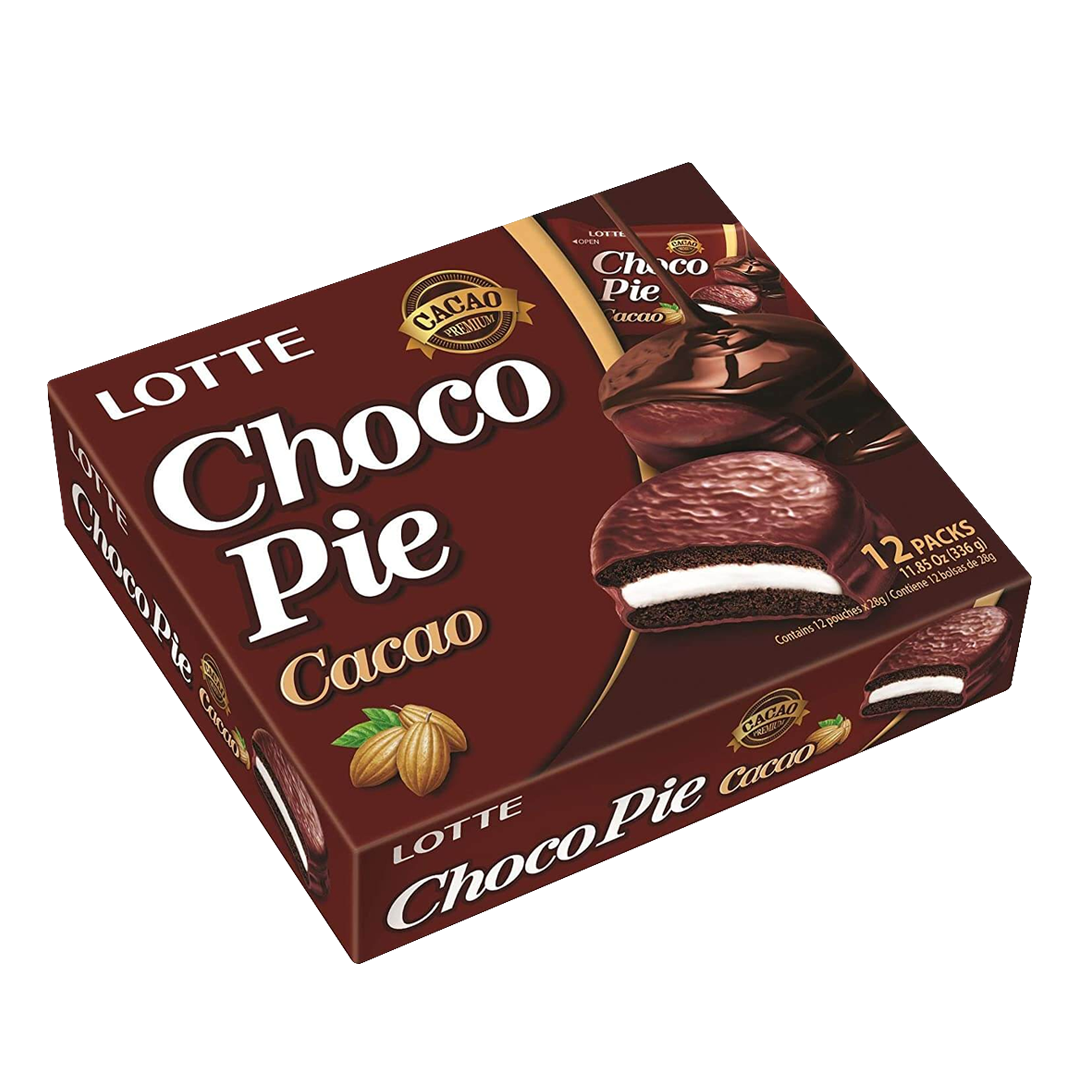 LOTTE Choco Pie | Cacao Flavor | 12 Packs | Everyday eMall